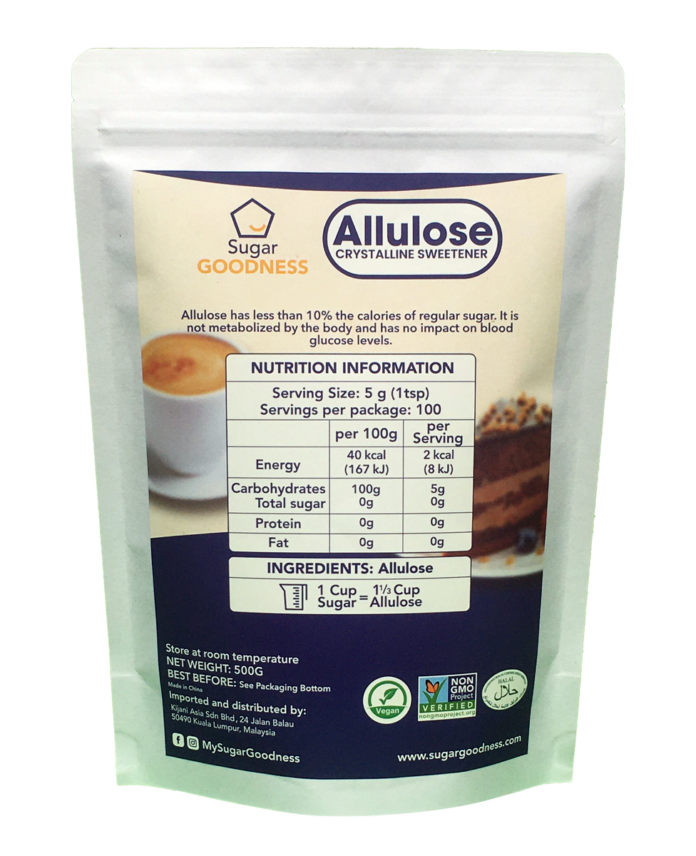 Premium Allulose Crystalline 500g – Sugar Goodness