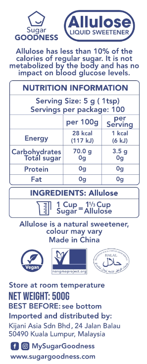 Premium Allulose liquid 2.5kg Value Pack – Sugar Goodness